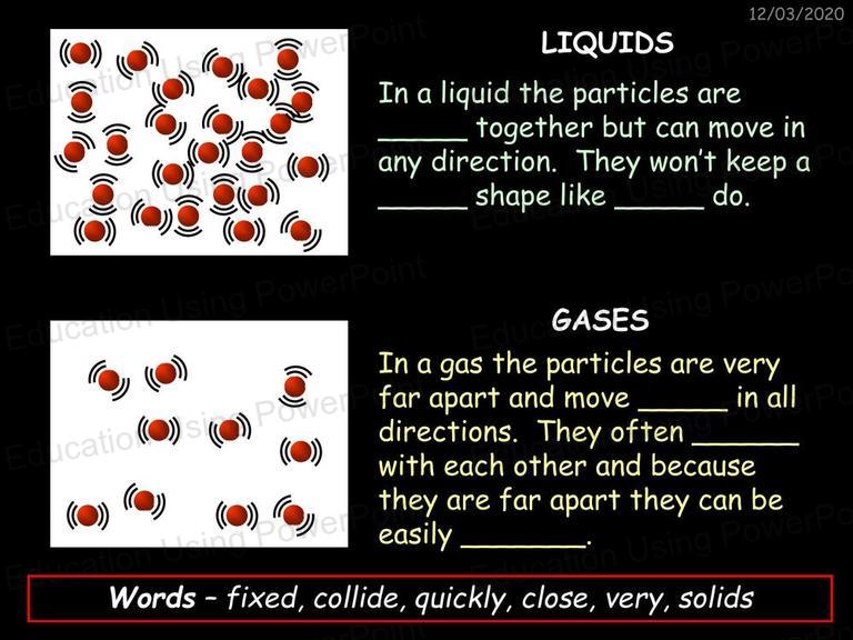 7G Particle Model | Education Using Powerpoint
