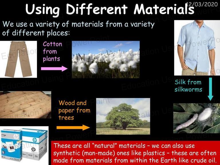 C2 Material Choices | Education Using Powerpoint