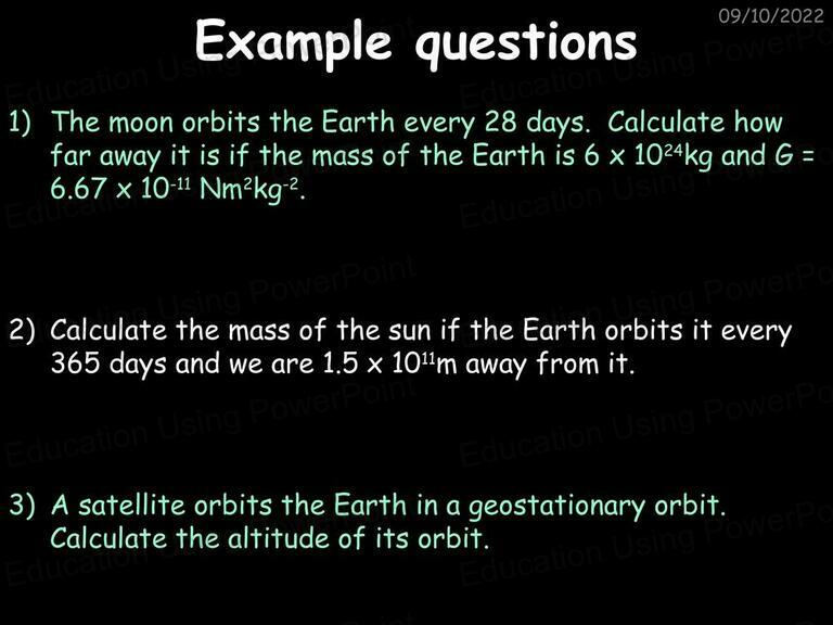 Module 5 - Newtonian World and Astrophysics | Education Using Powerpoint