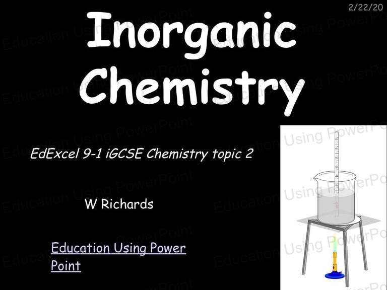 2 - Inorganic Chemistry | Education Using Powerpoint